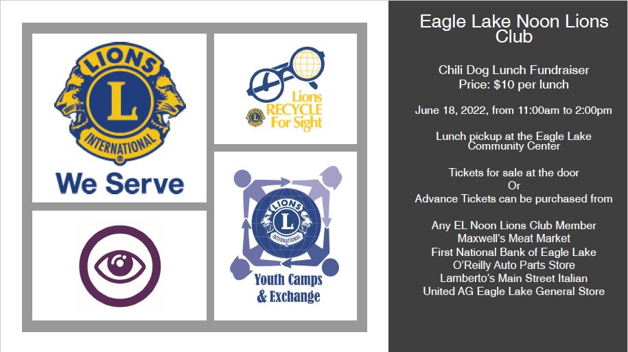Eagle Lake Noon Lions Club Free Vision Screening | Eagle Lake TX
